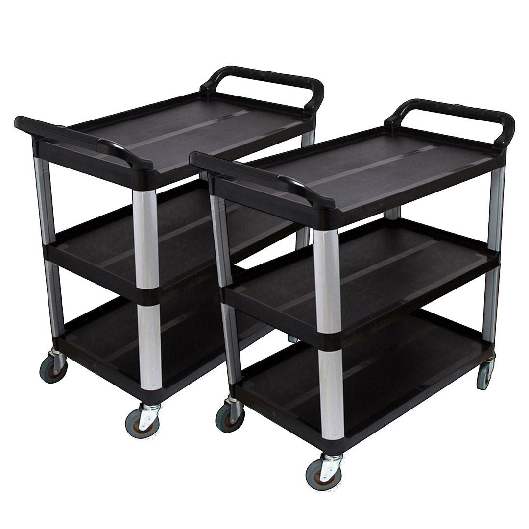 SOGA 2x 3 Tier Food Trolley Food Waste Cart Food Utility Mechanic ...