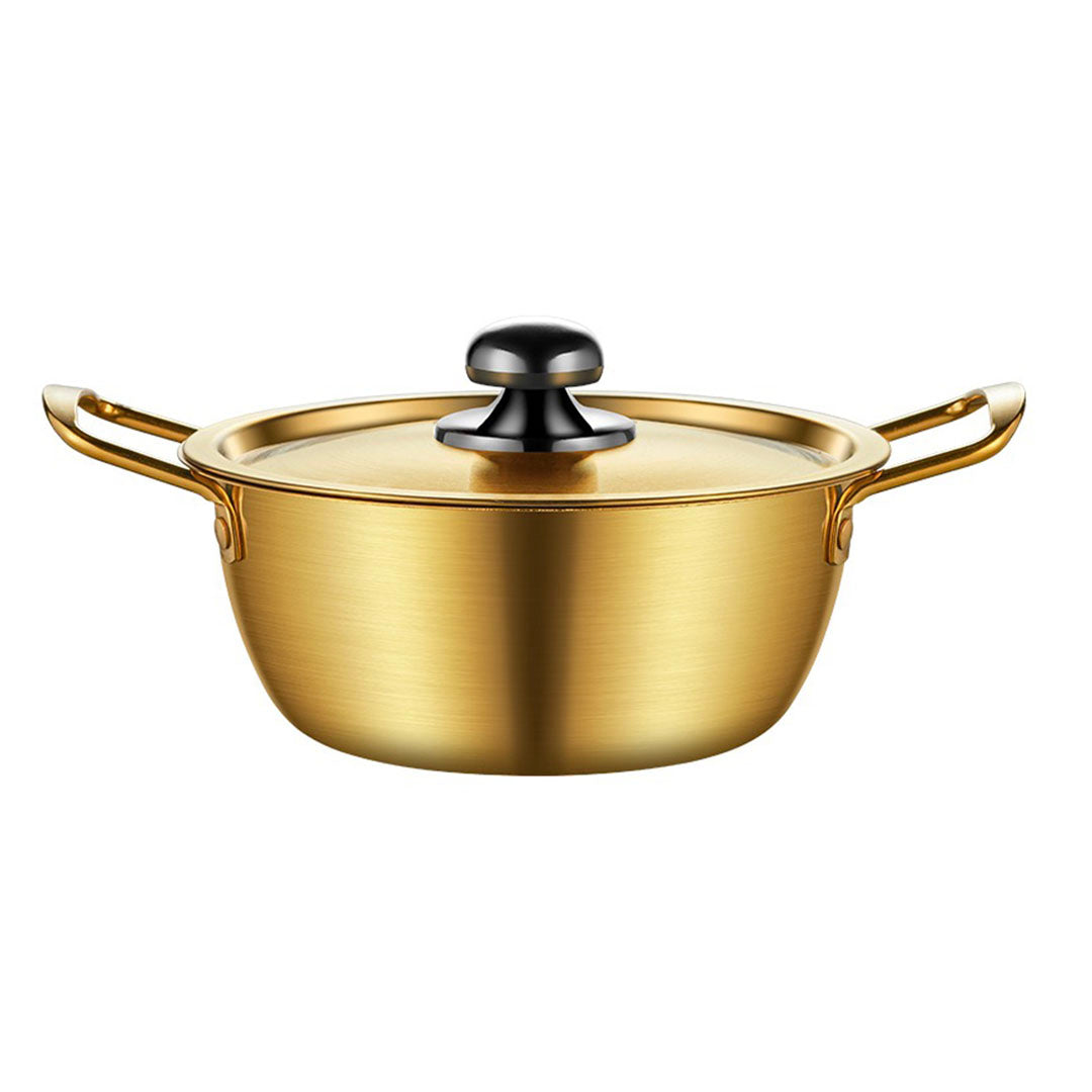 SOGA 18cm Ramen Pot in Vibrant Yellow, Crafted from Durable with Lid K