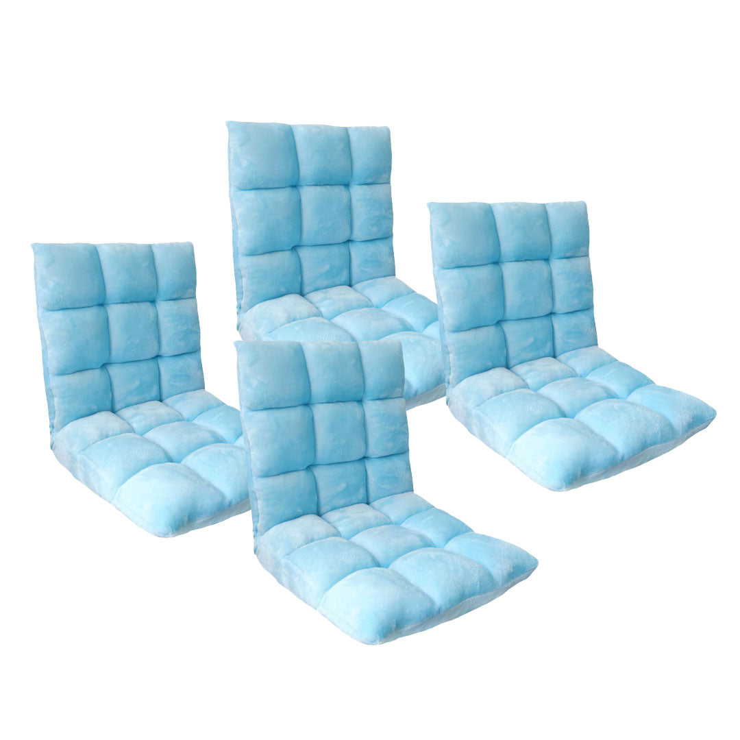 SOGA 4X Floor Recliner Collapsible Lounge Sofa Couch Folding Chair Cus