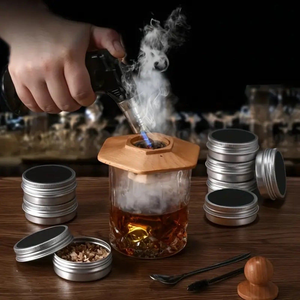 Whiskey Cocktail Smoker Kit with 4 Premium Wood Chips – Old Fashioned