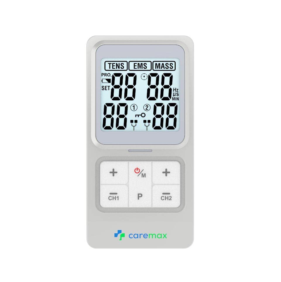 Caremax 2.0 Classic TENS Machine & EMS & Massage 120mA Output 3 in 1 D