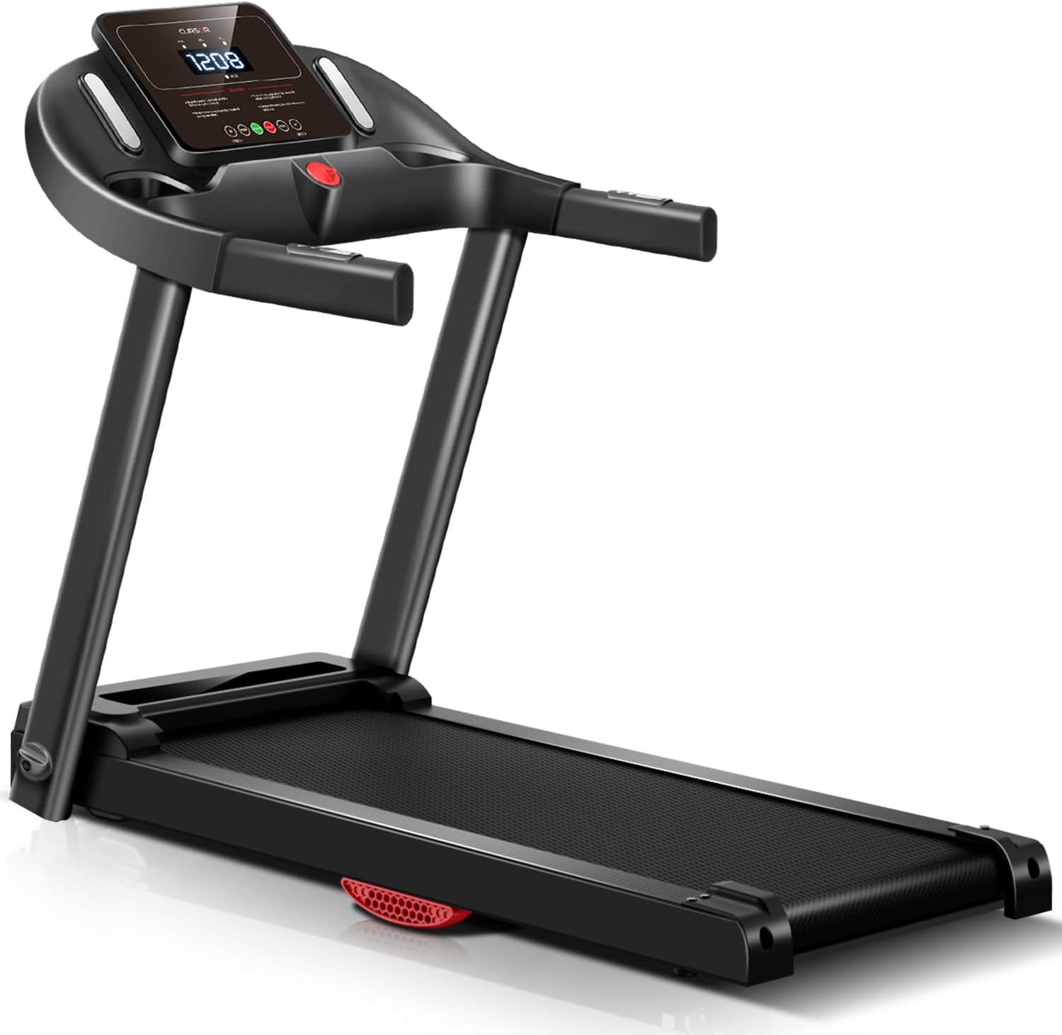Folding Treadmill with Pulse Sensor, 2.5 HP Quiet Brushless Treadmills