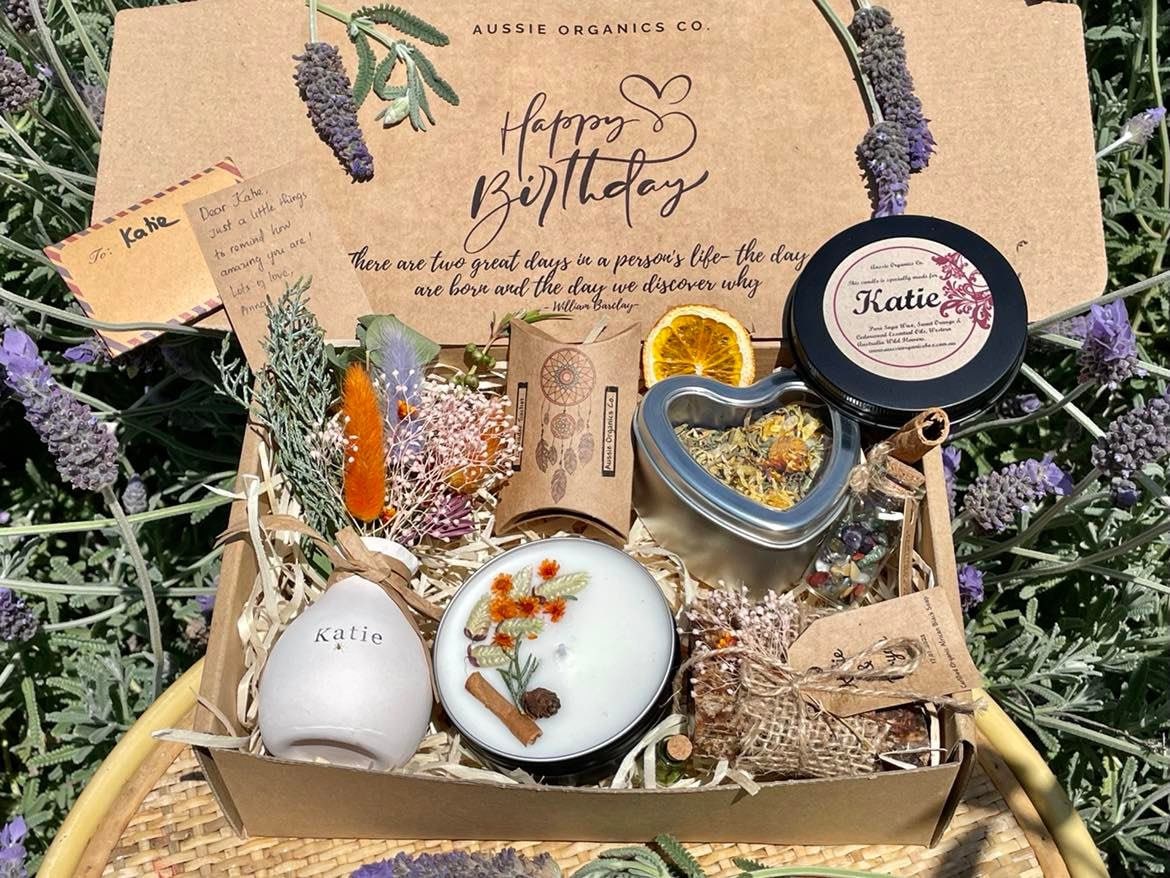 Personalized Organic Birthday Self Care Gift Box