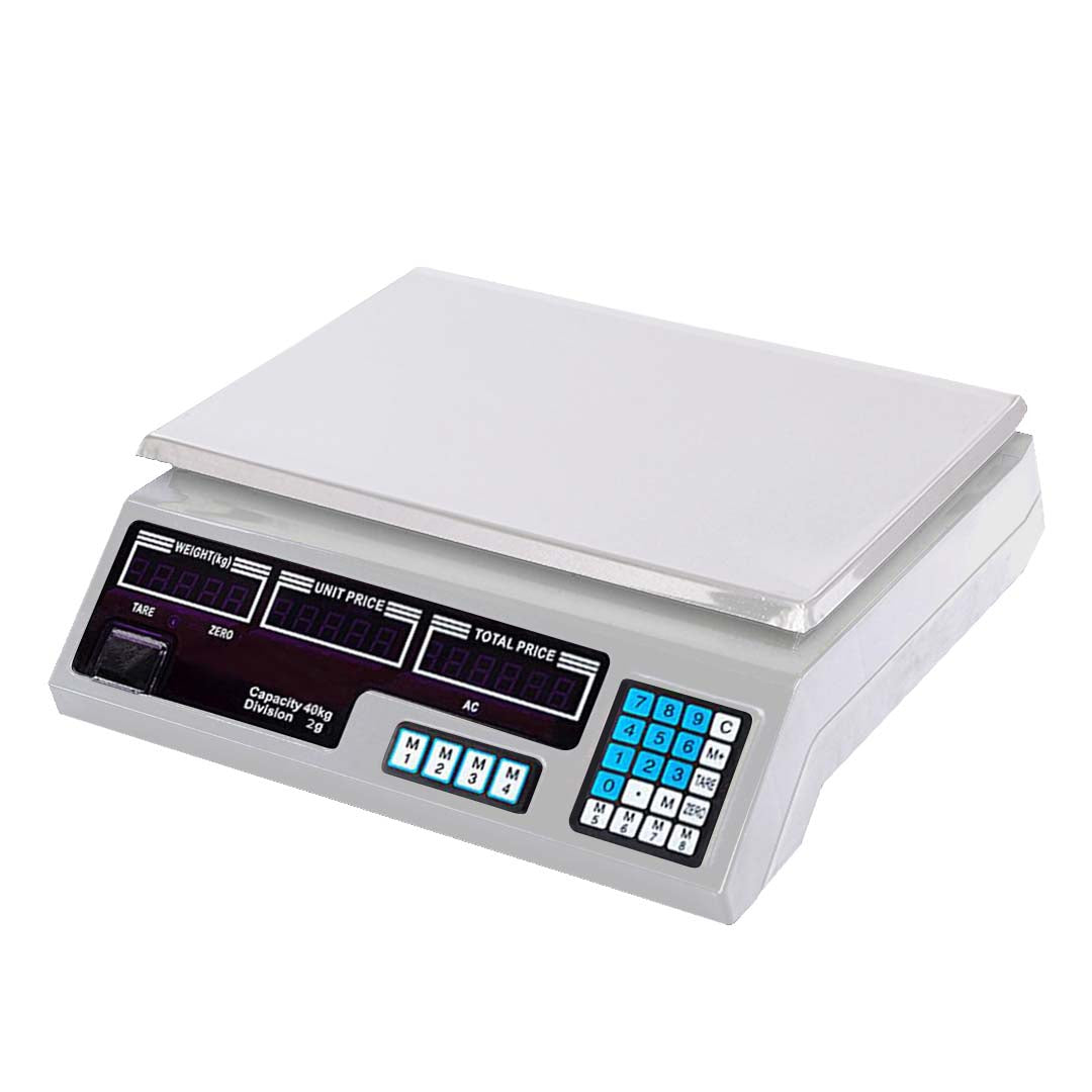 SOGA 40kg Digital Commercial Kitchen Scales Shop Electronic Weight Sca