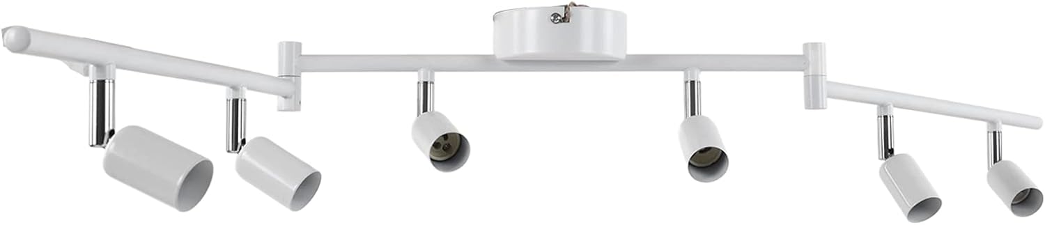 6 Way Ceiling Spotlight GU10 Base Socket, Track Lighting Kit Rotatable