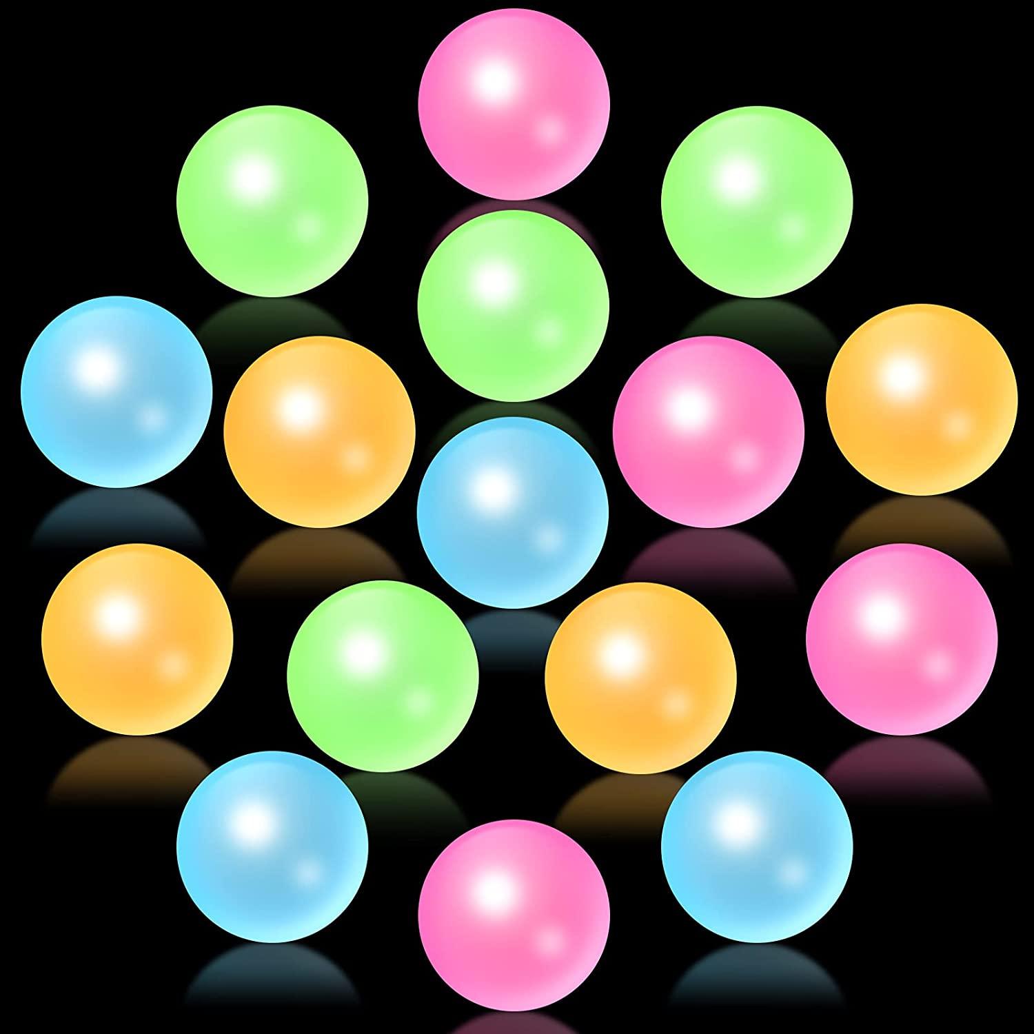Glow in The Dark Sticky Balls - 16 Pack