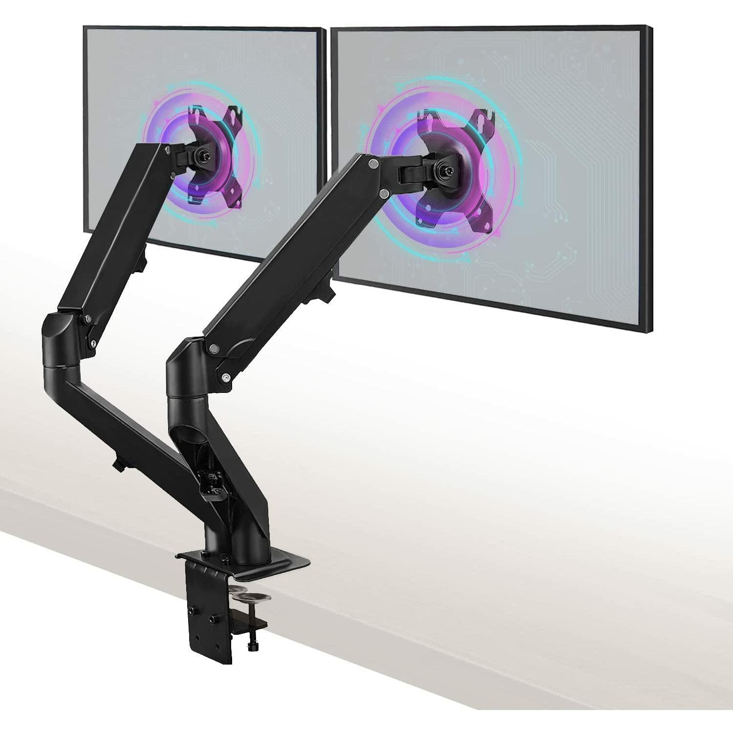 HEYMIX Dual Monitor Arm,Dual VESA Monitor Stand for 13-32 inch LED / L