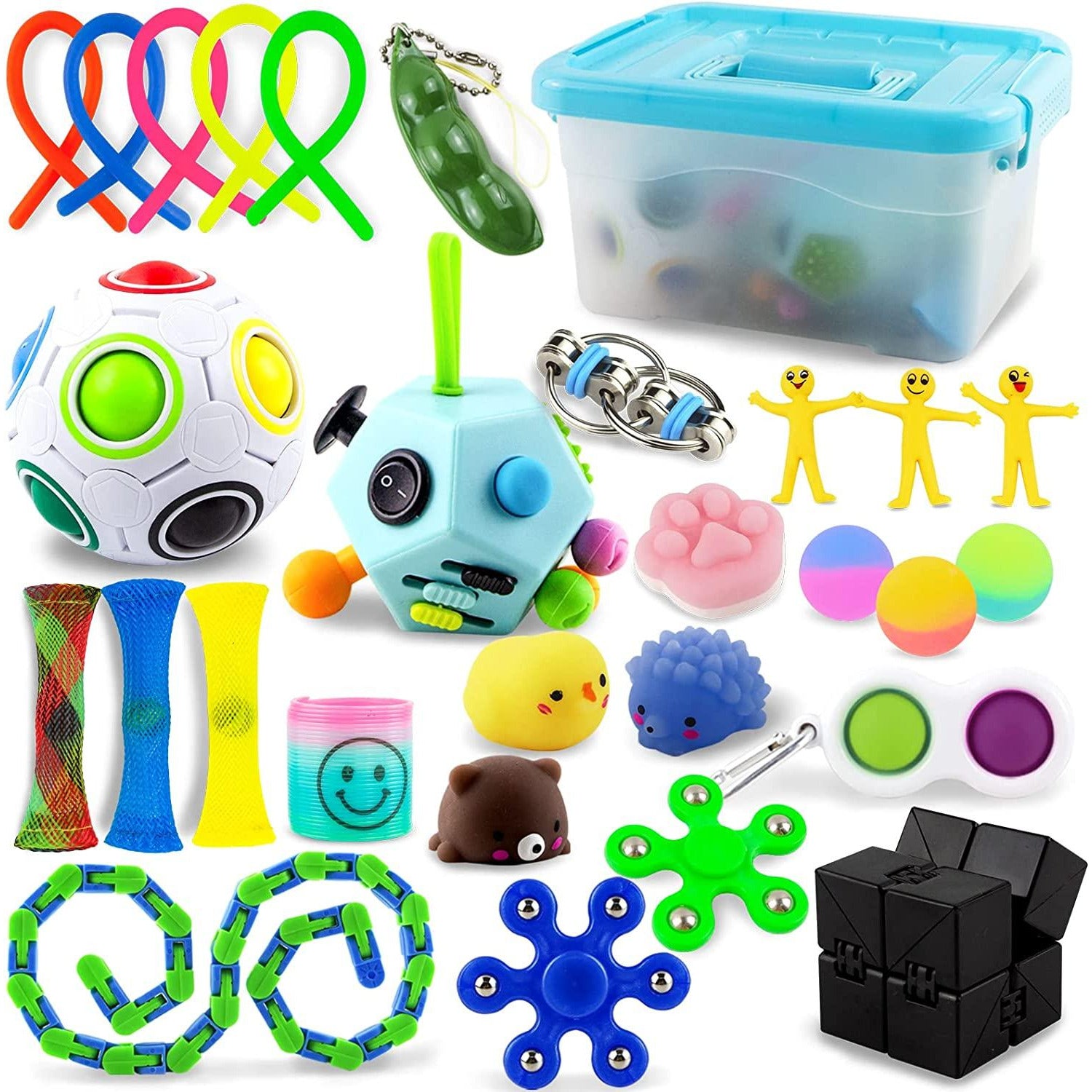 AKILION Sensory Fidget Toys Pack, 28Pcs Fidget Pack Cheap, Stress Reli