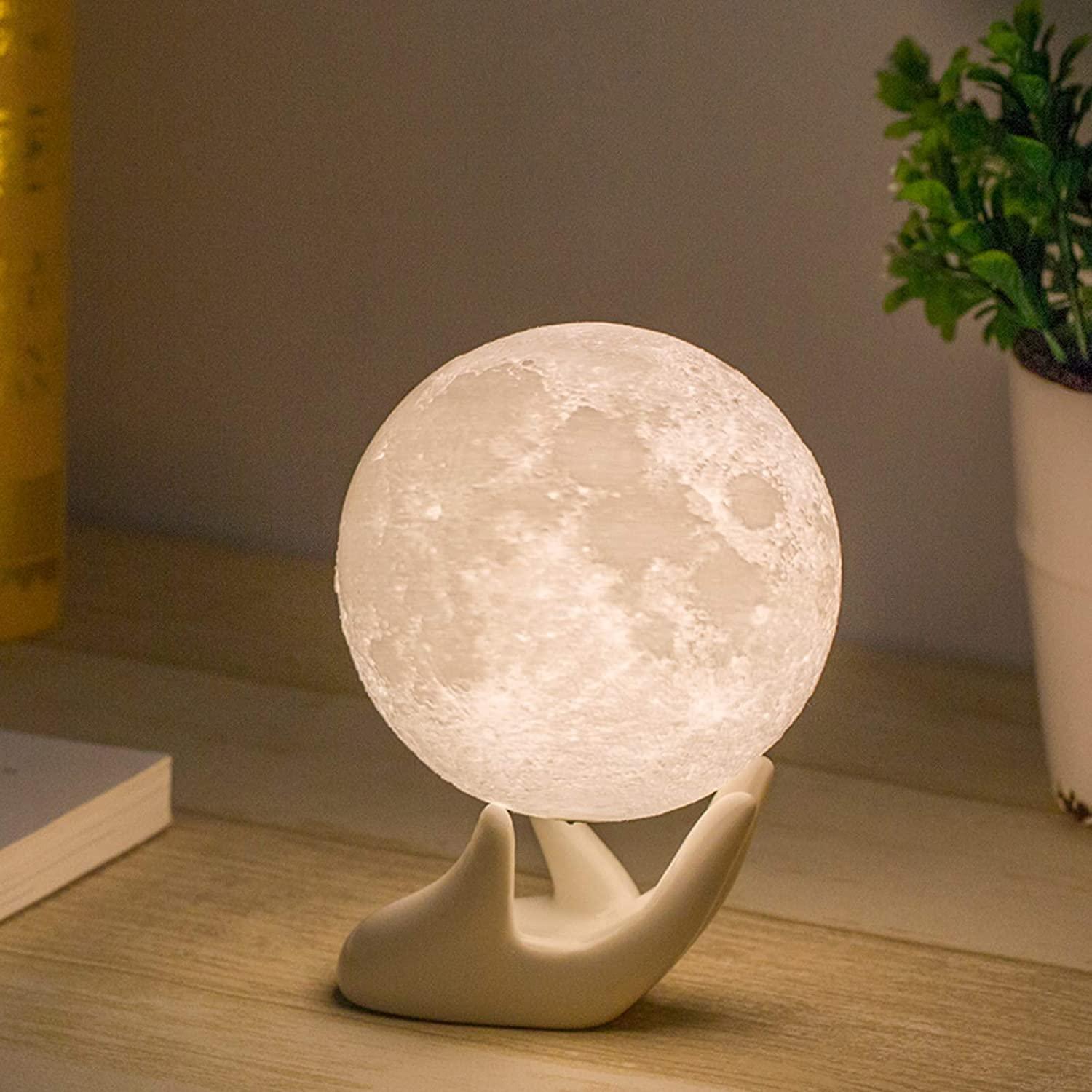 Mydethun 3D Moon Lamp - Touch Control LED Night Light