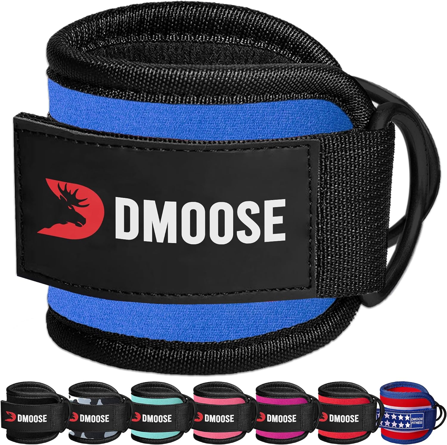 DMoose Ankle Straps for Cable Machines for Kickbacks, Glute Workouts,